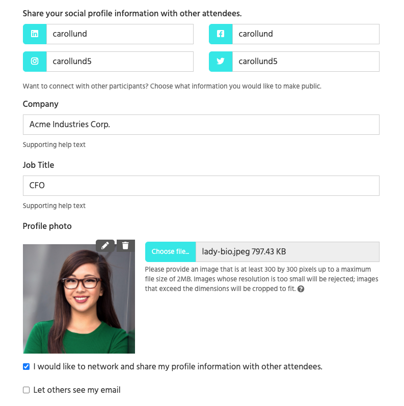 Attendee Networking – Eventup Planner Support