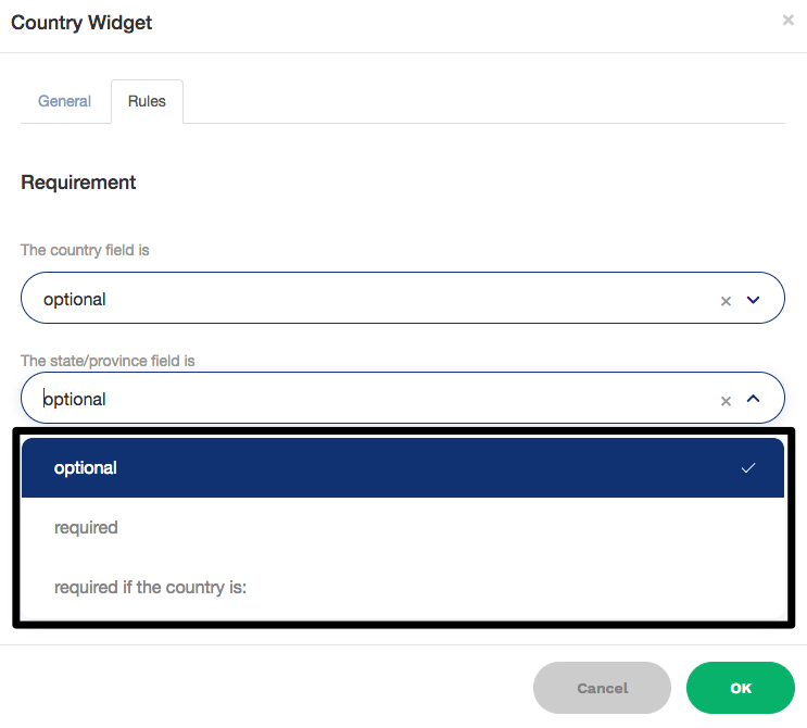 Conditional fields – Eventup Planner Support