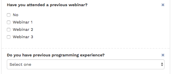 Conditional fields – Eventup Planner Support