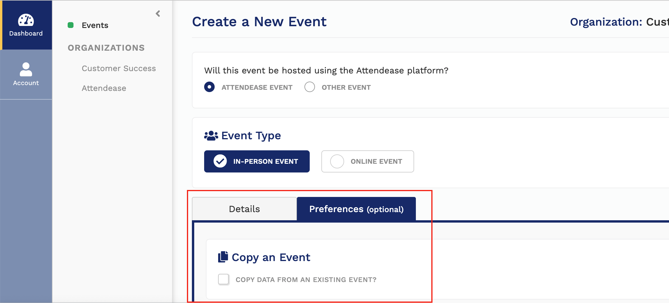 Copying event configuration – Eventup Planner Support