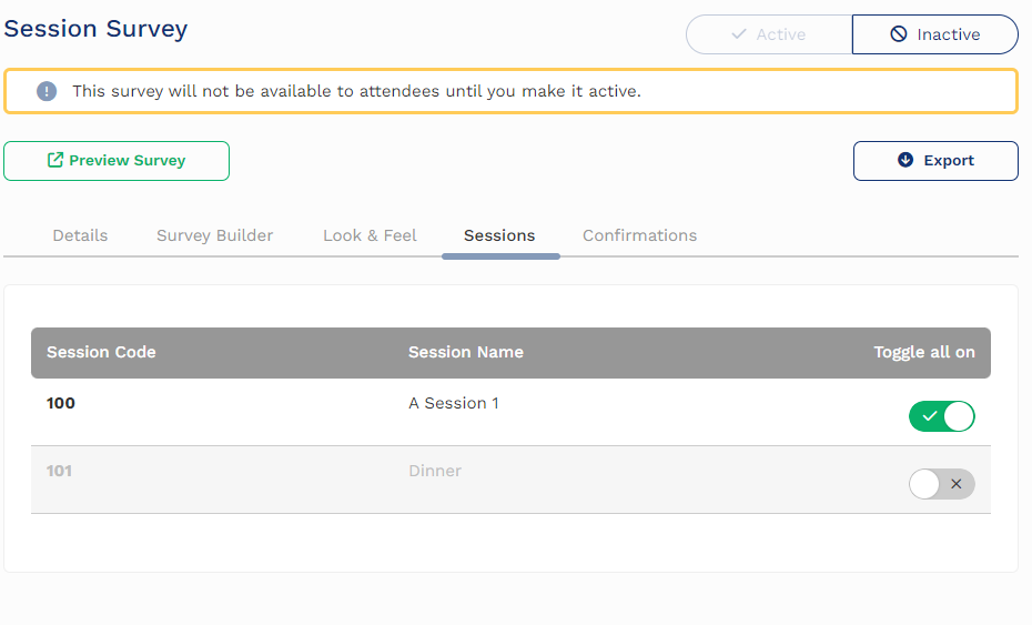 Creating and Editing Surveys – Eventup Planner Support