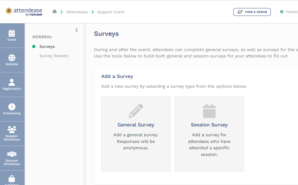 Creating and Editing Surveys – Eventup Planner Support
