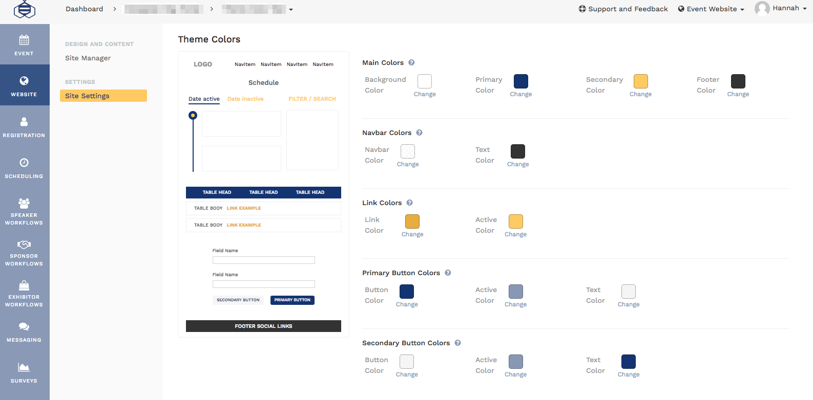 Event Theme Colors – Eventup Planner Support