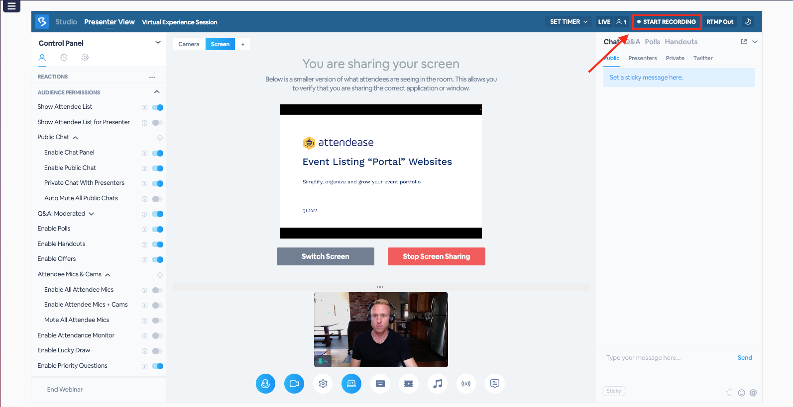 Host your webinar on-demand – Eventup Planner Support