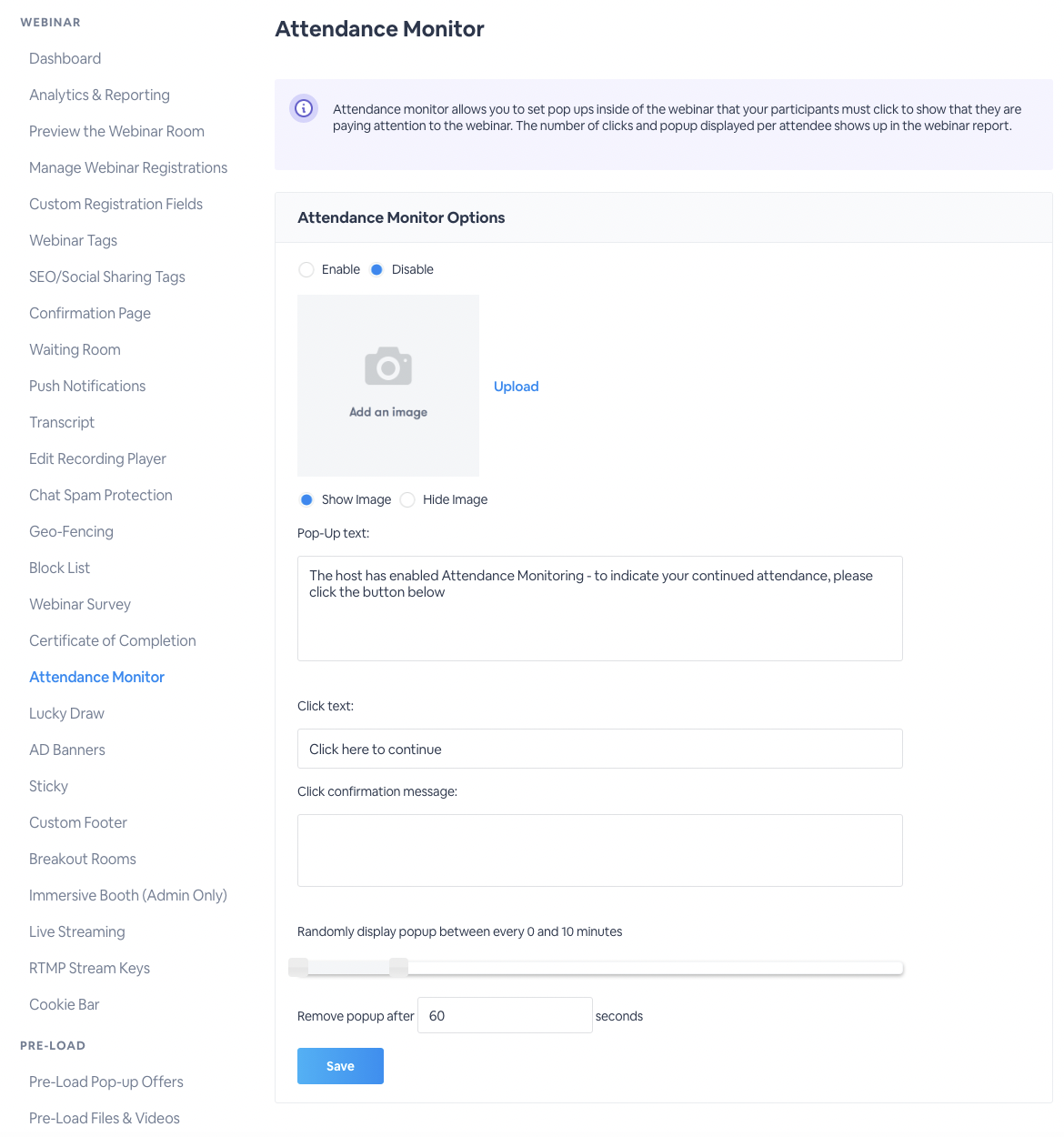 How can I use the attendance monitor? – Eventup Planner Support