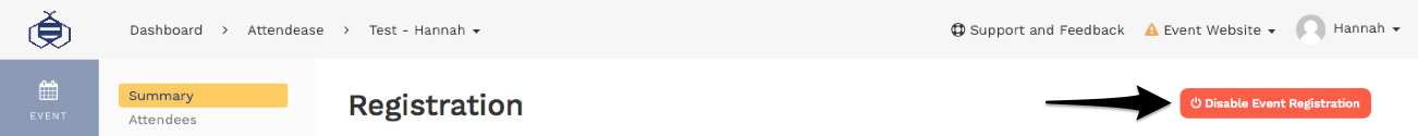 How do I disable event registration? – Eventup Planner Support