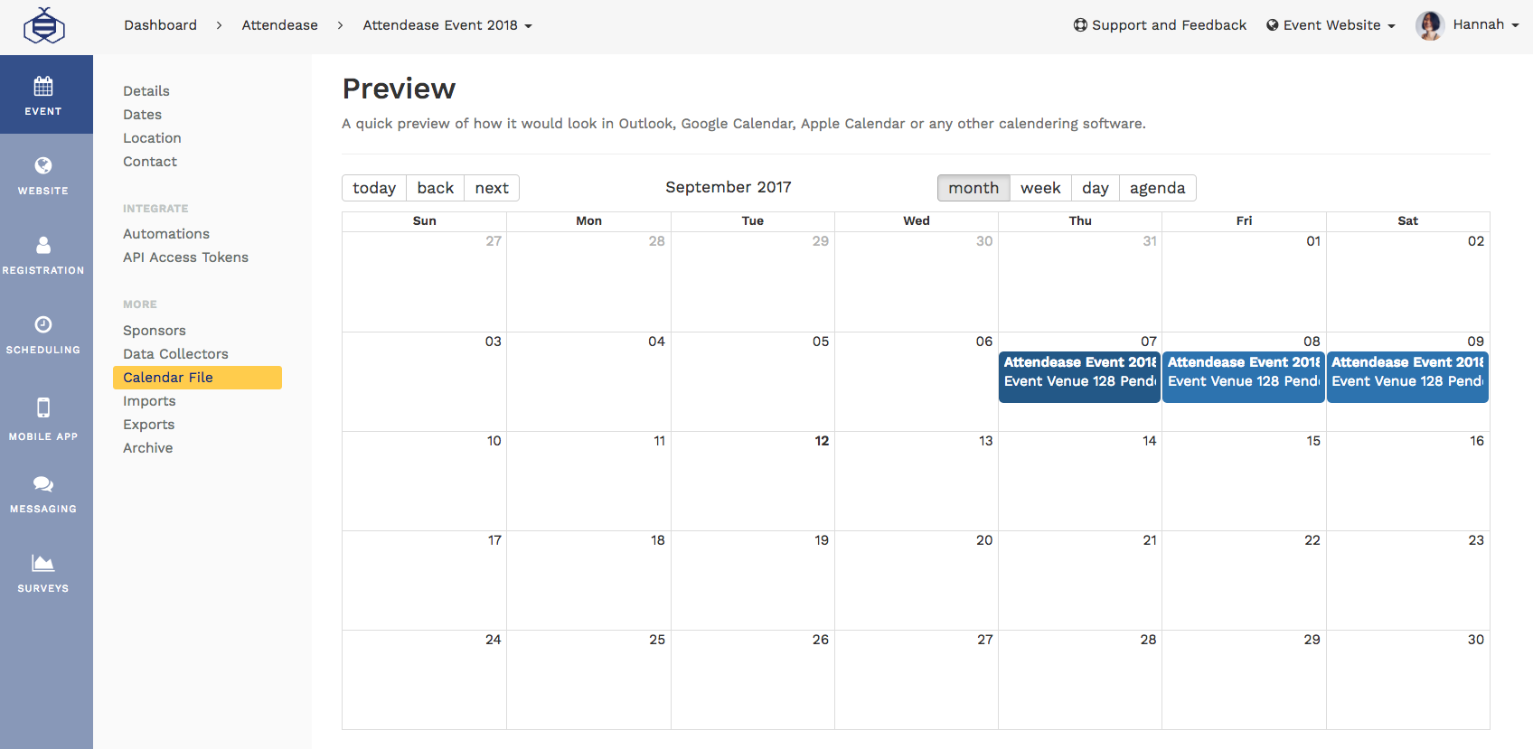 How do I edit details of a calendar file? – Eventup Planner Support