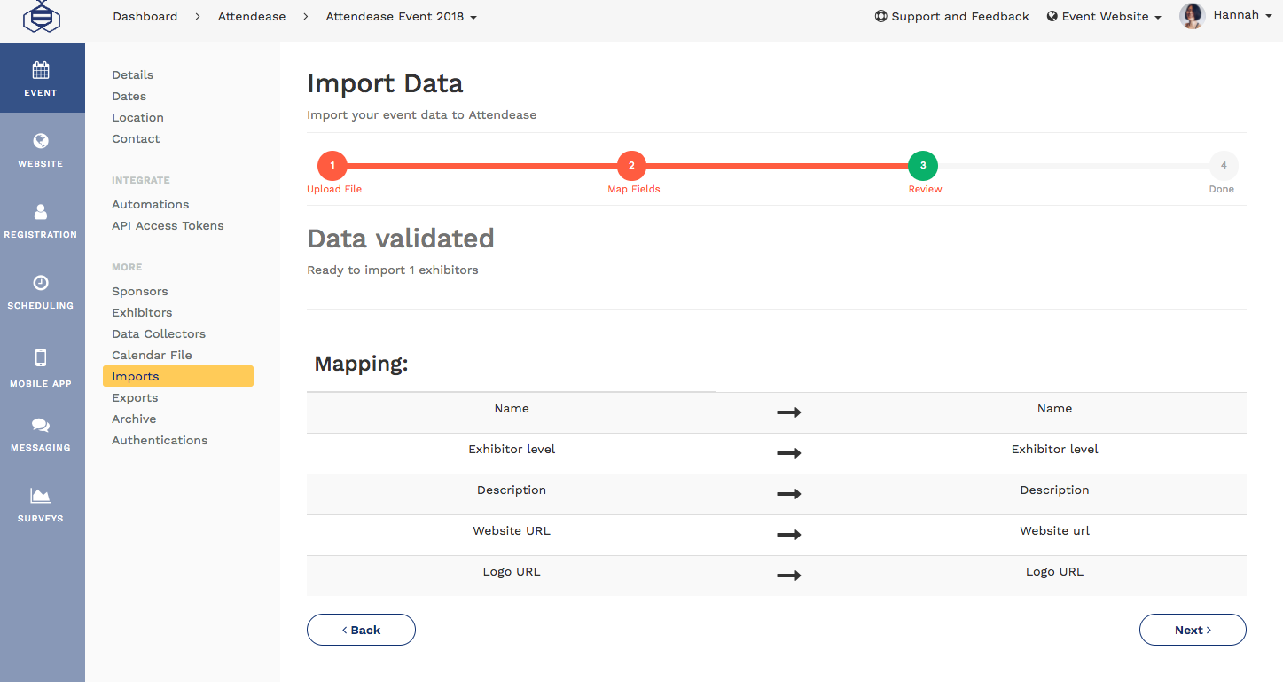 How do I import exhibitors? – Eventup Planner Support