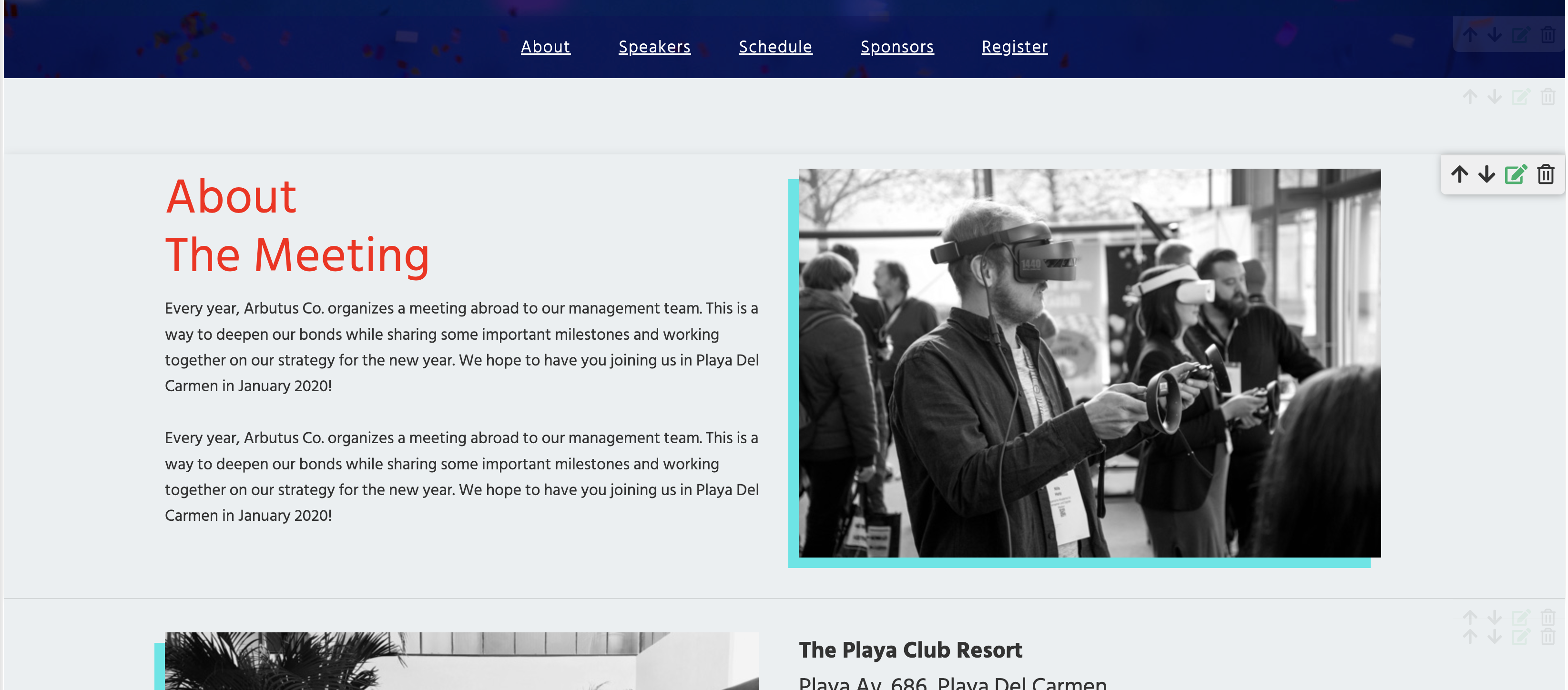 How to add anchor links – Eventup Planner Support