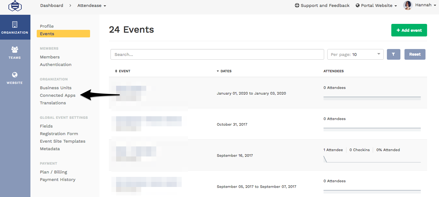 HubSpot.com Integration – Eventup Planner Support
