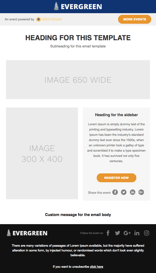 Legacy Email Templates – Eventup Planner Support