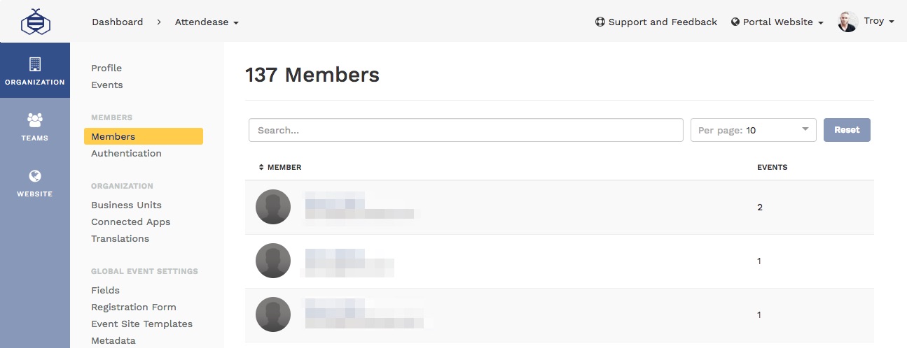 Member Accounts – Eventup Planner Support