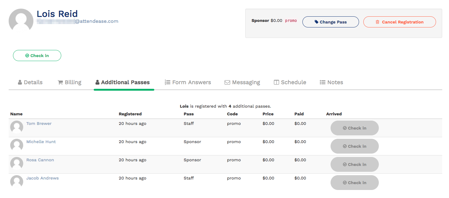 Multiple Attendee Registration – Eventup Planner Support