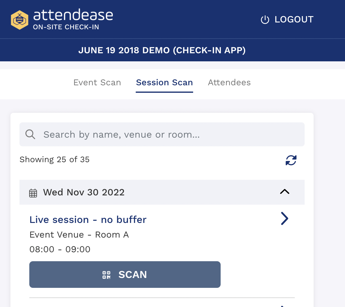 QR code check-in – Eventup Planner Support