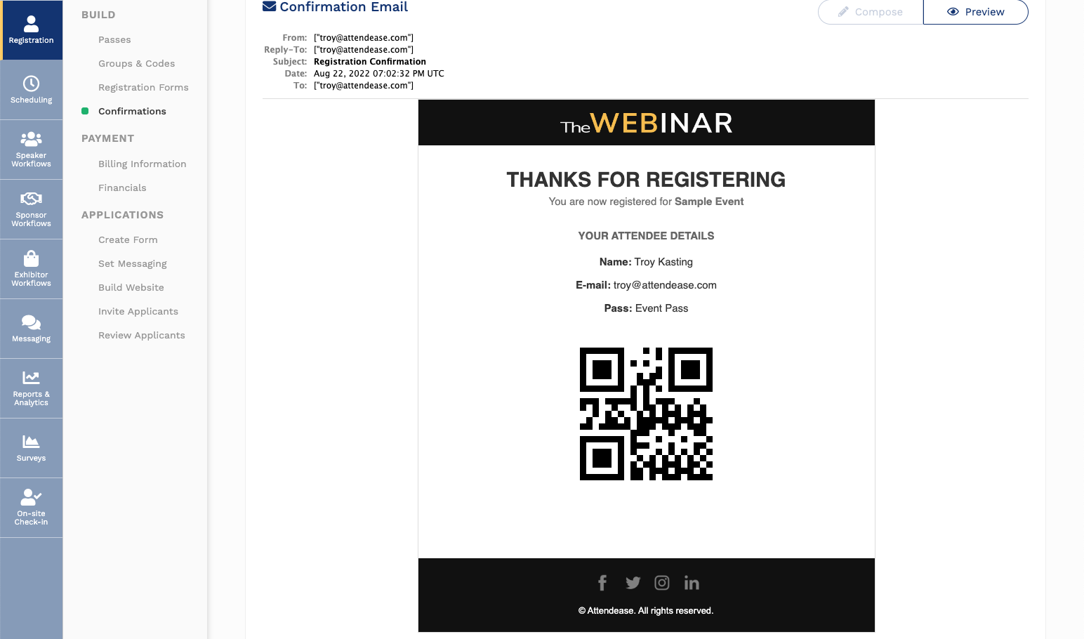 QR code check-in – Eventup Planner Support