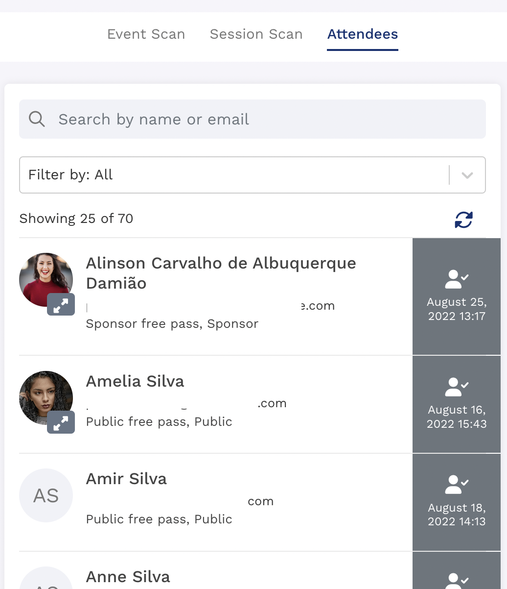 QR code check-in – Eventup Planner Support