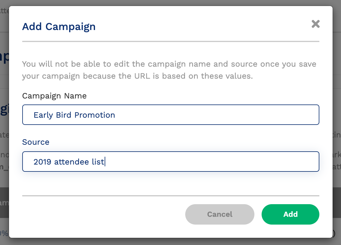 Registration Campaigns – Eventup Planner Support