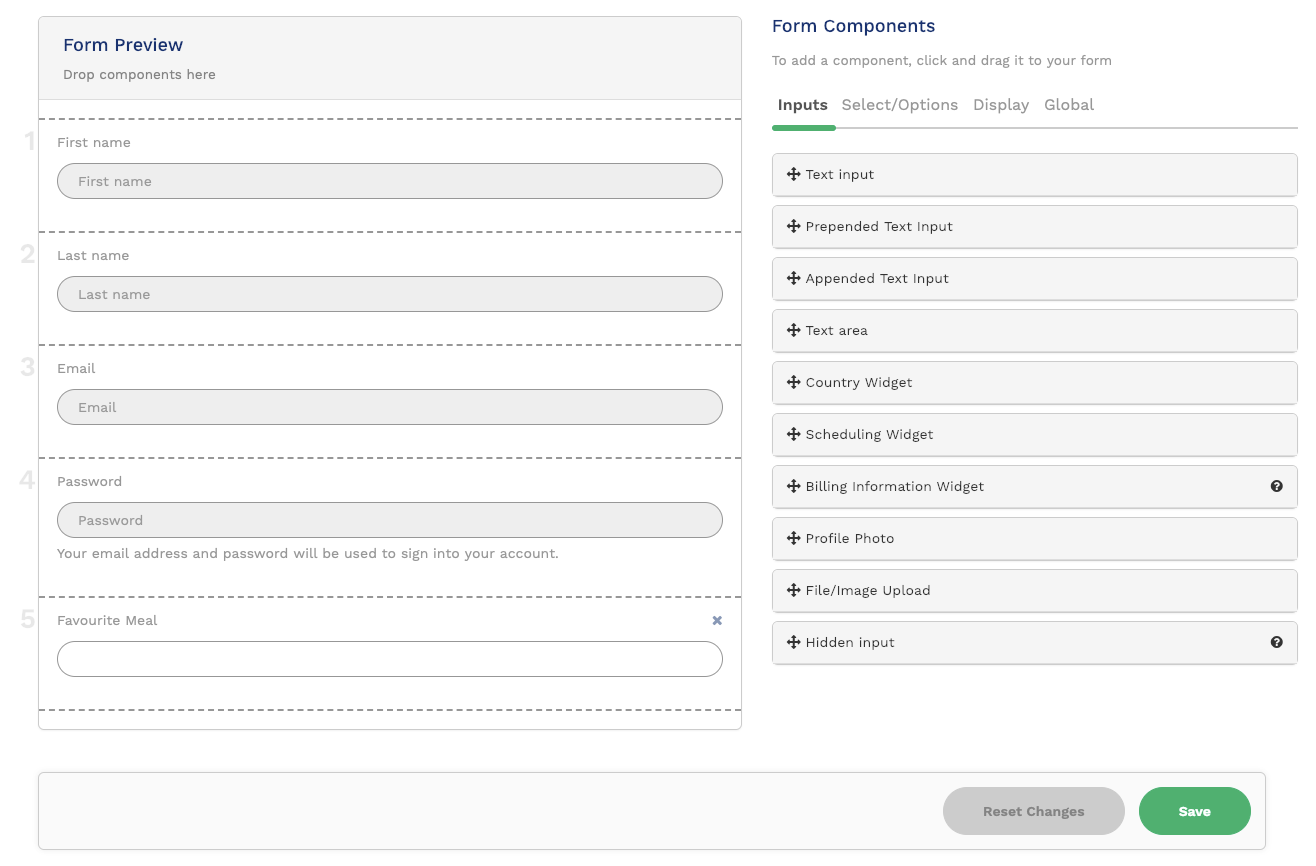 Registration form builder – Eventup Planner Support