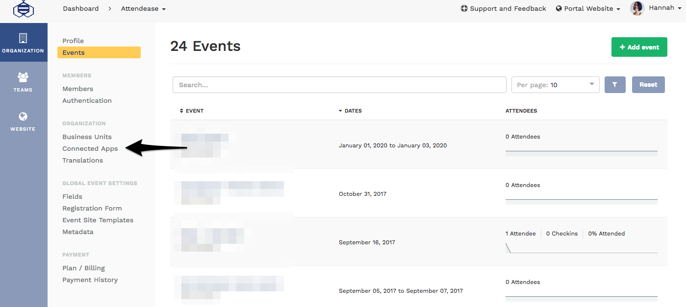 Slack Integration – Eventup Planner Support