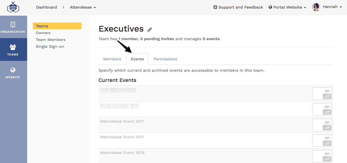 Teams – Eventup Planner Support