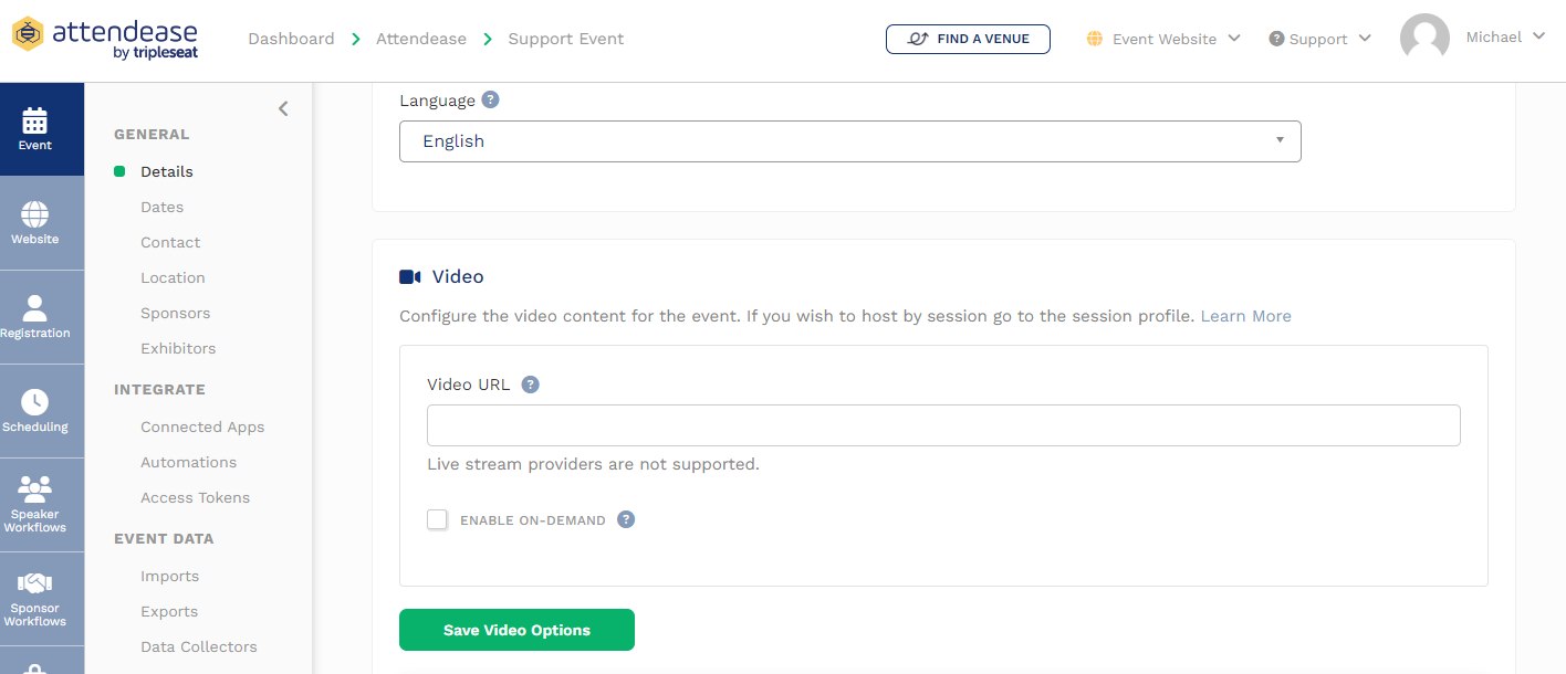 The Event Details Screen – Eventup Planner Support