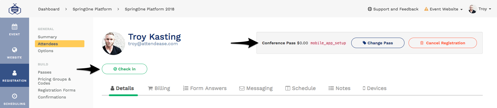 View attendee profiles – Eventup Planner Support