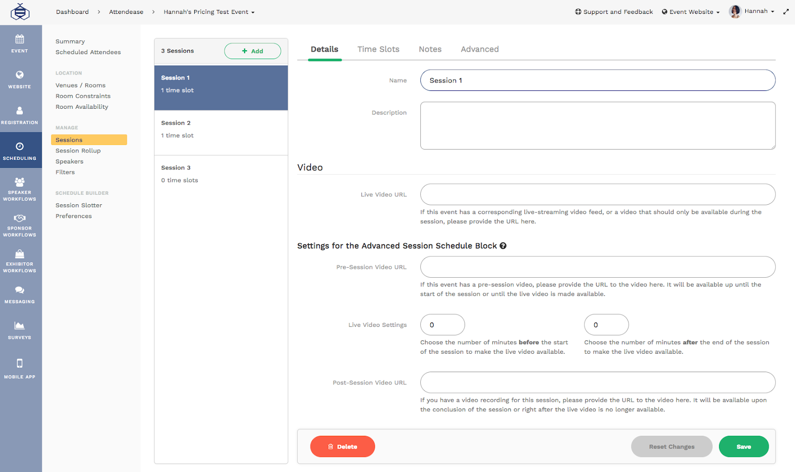 "Watch Now" functionality with the Advanced Session Schedule block ...
