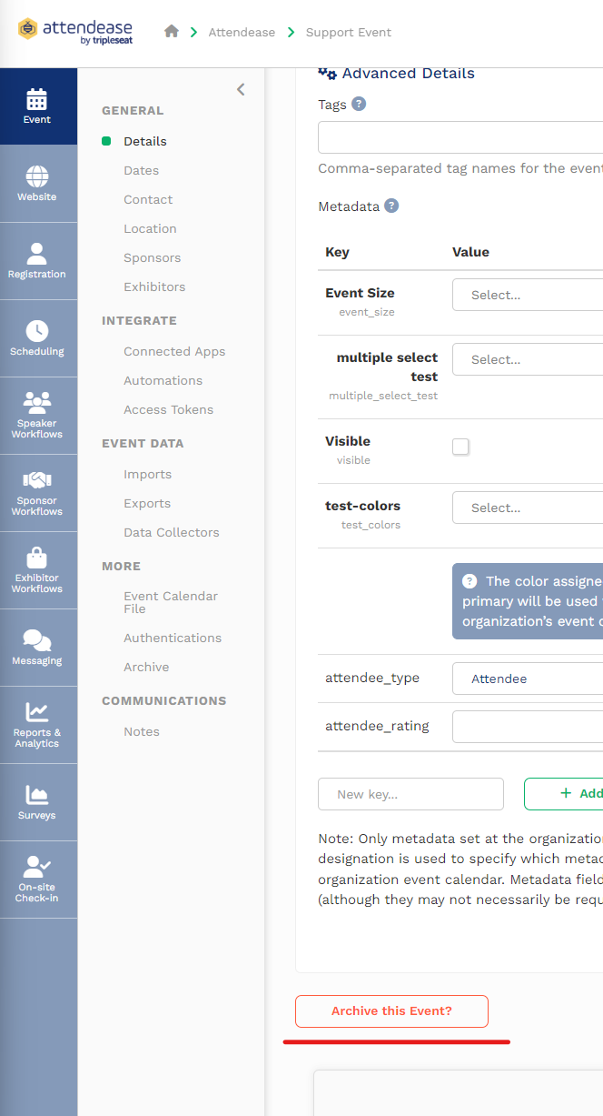When and Why You Should Archive Events – Eventup Planner Support